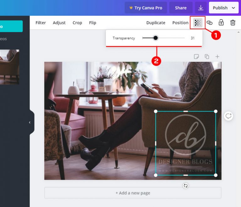 How to Add a Watermark in Canva - Designer Blogs Guide