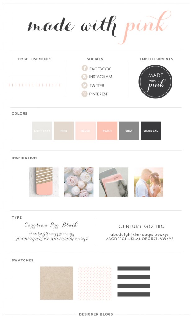 Featured Design | Made With Pink - Designer Blogs