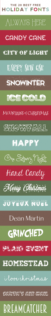 20-best-free-holiday-fonts - Designer Blogs