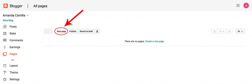 Adding Pages to Blogger Blog | DesignerBlogs.com
