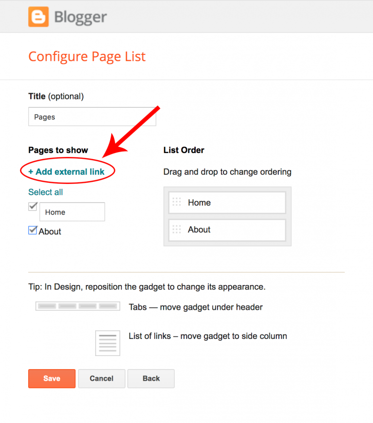 Adding Pages to Blogger Blog | DesignerBlogs.com