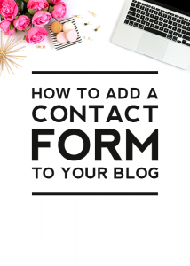 How To Add a Contact Form to Your Blog