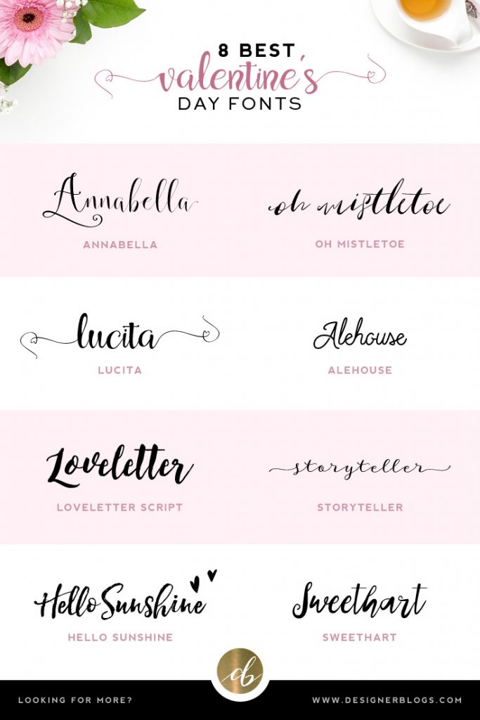 8 Best Valentine's Day Fonts You Need to Know - Designer Blogs