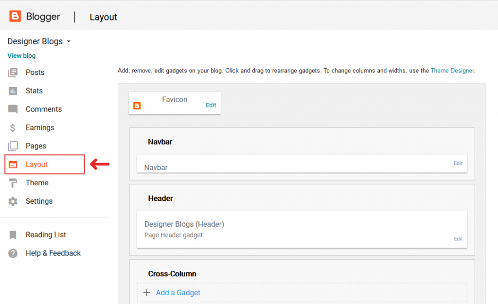 Customize the Blogger Navbar Color and Style - Designer Blogs