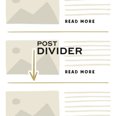 Post Divider - Designer Blogs
