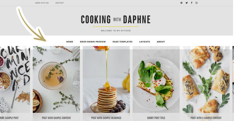 Simple Navigation Menu - Designer Blogs