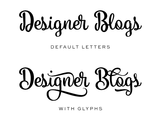 How To Use Font Glyphs Make Your Text Fancy Designer Blogs