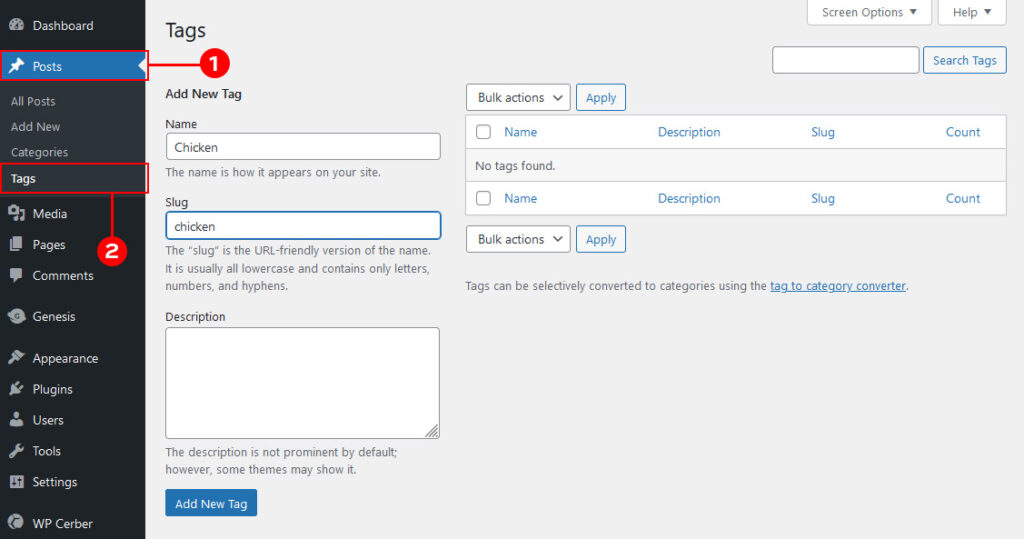 How to use WordPress Categories and Tags - Designer Blogs