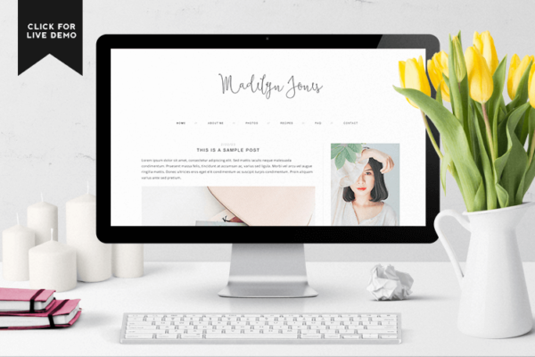 Madelyn Blogger Template - Designer Blogs