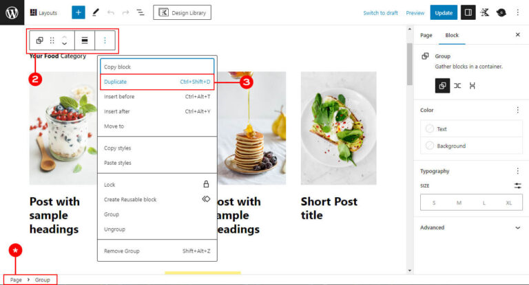 How to duplicate and edit WordPress blocks - Designer Blogs